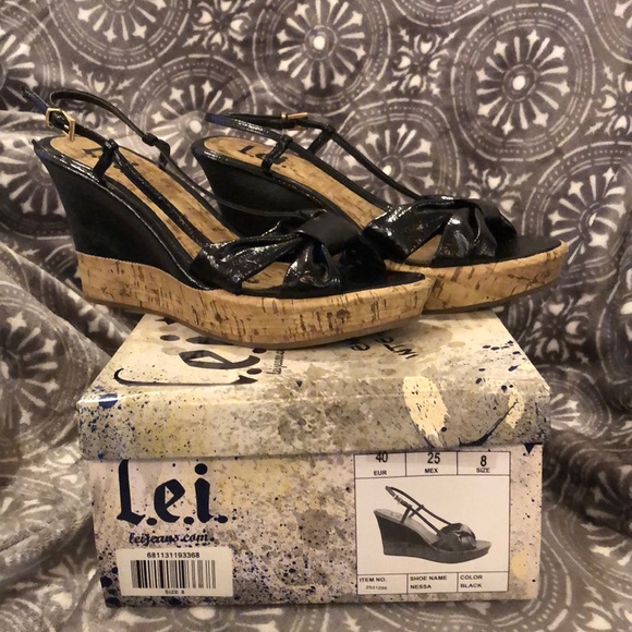 lei | Shoes | Sandal Wedges | Poshmark